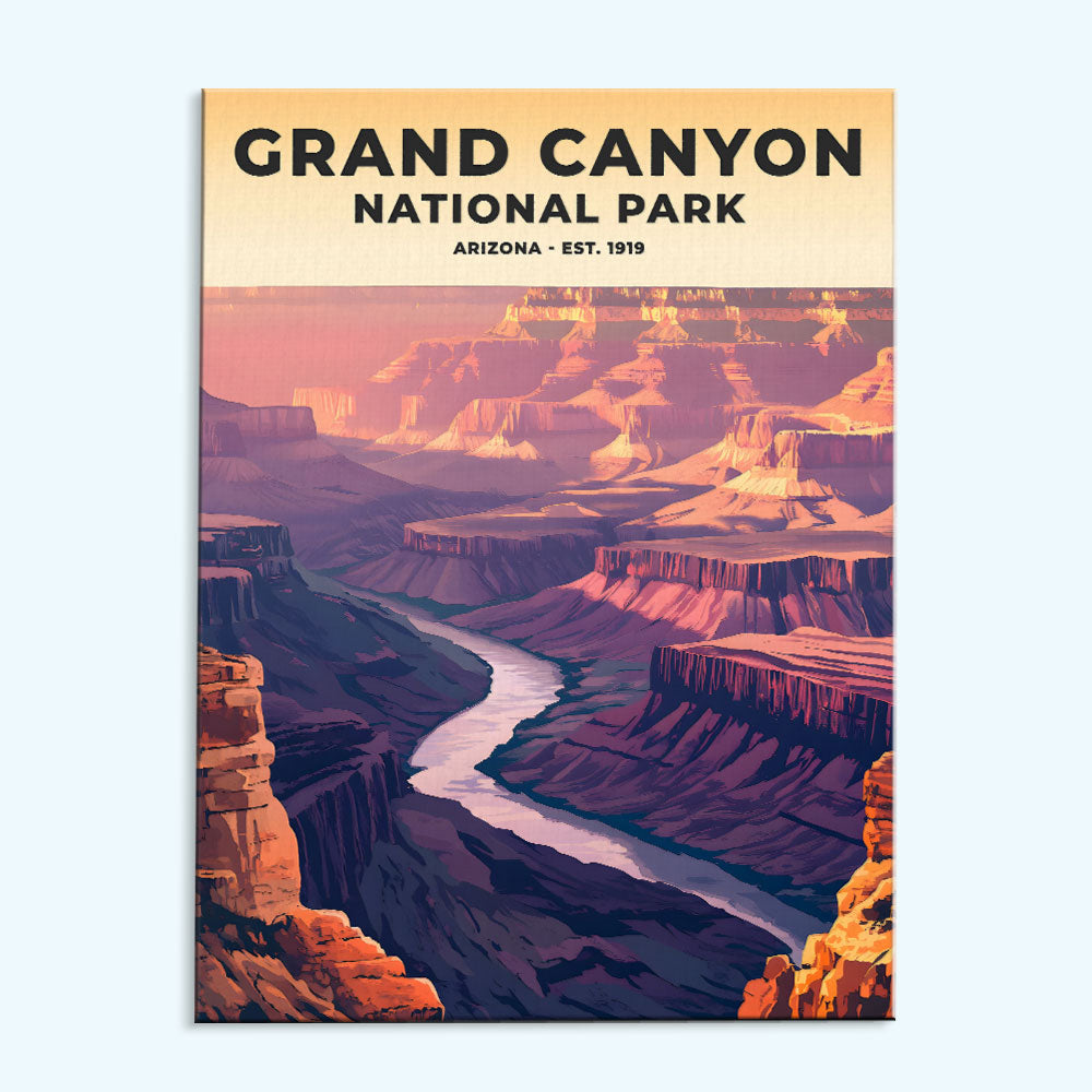 Grand Canyon National Park Heritage Edition | Paint by Numbers Kit ...