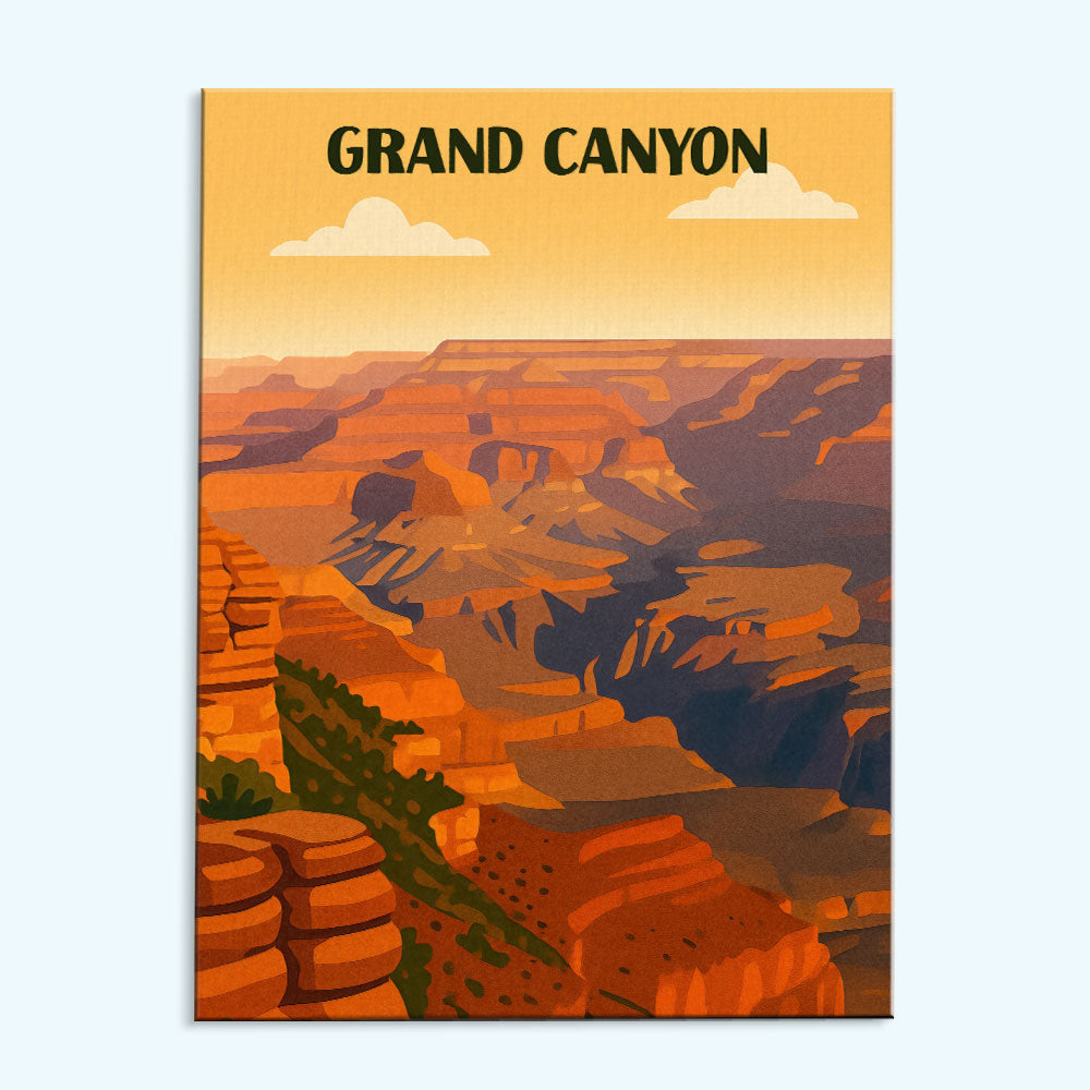 Grand Canyon National Park Beginner | Paint by Numbers Kit – Wander ...