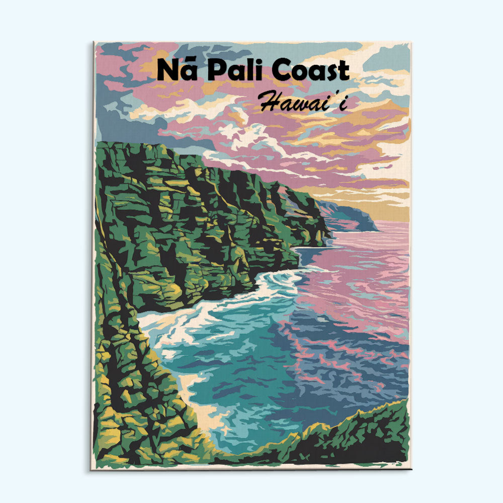Hawaii - Na Pali Coast | Paint by Numbers Kit – Wander Painting