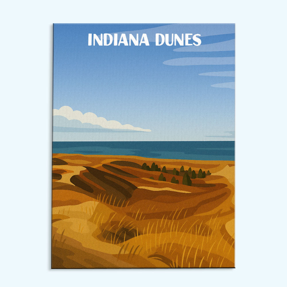 Indiana Dunes National Park Beginner | Paint by Numbers Kit – Wander ...