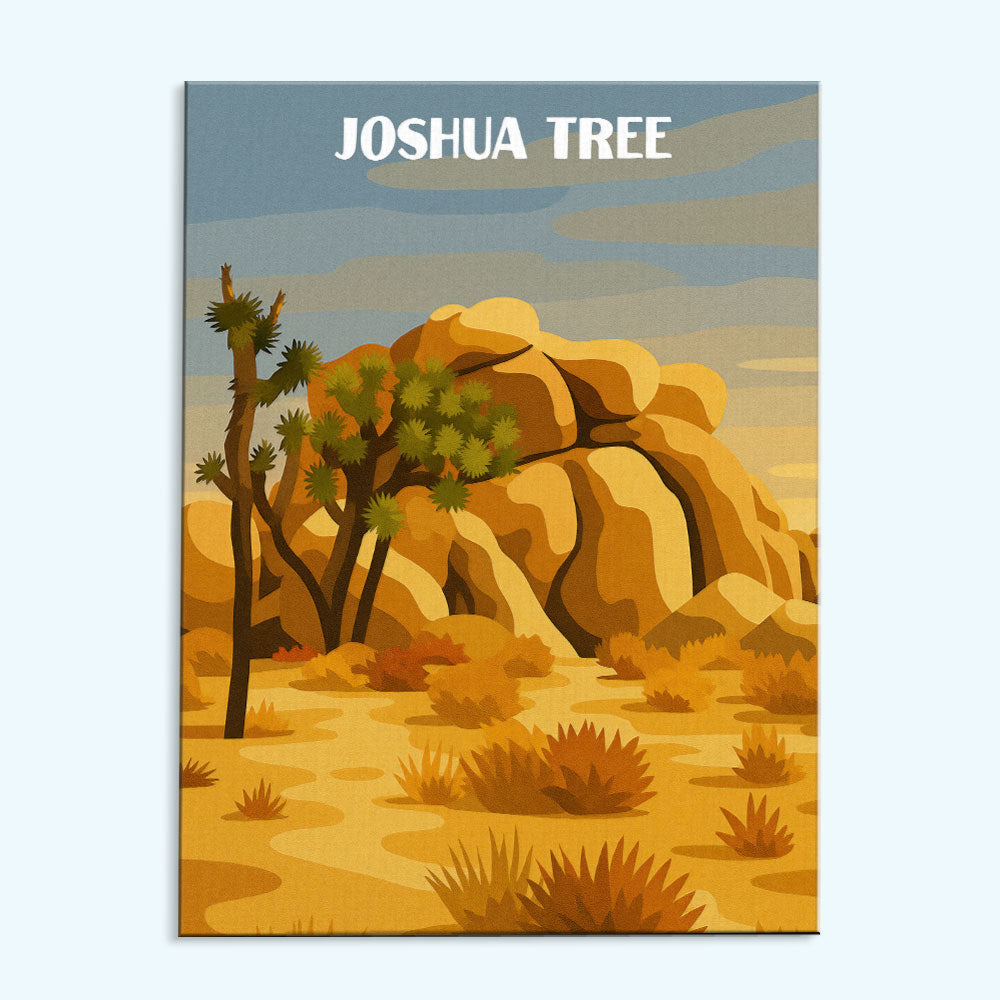 Joshua Tree National Park Beginner | Paint by Numbers Kit – Wander Painting