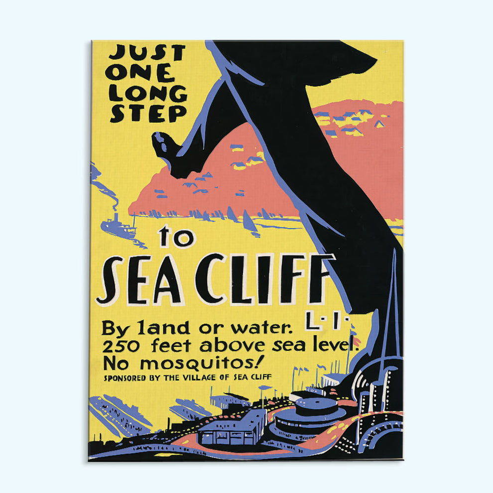 Just one long step to Sea Cliff - US Poster – Wander Painting