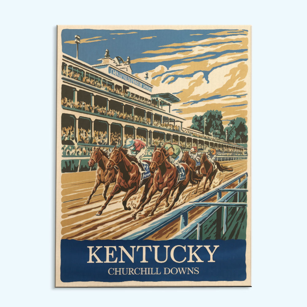 Kentucky - Churchill Downs | Paint by Numbers Kit – Wander Painting