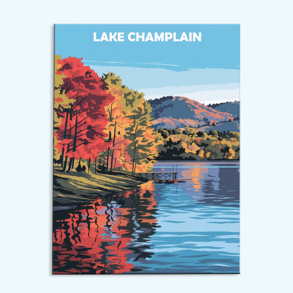 U.S. Lake Paint-by-numbers – Wander Painting
