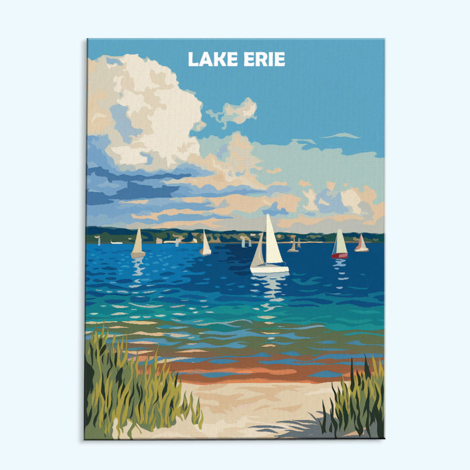U.S. Lake Paint-by-numbers – Wander Painting