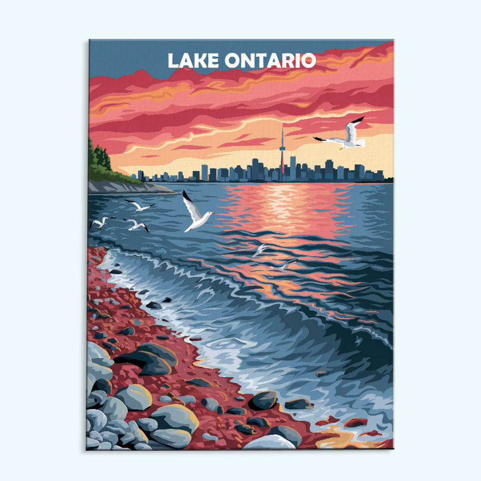 U.S. Lake Paint-by-numbers – Wander Painting
