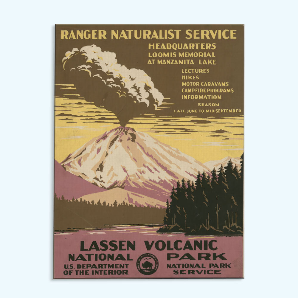 Lassen Volcanic National Park, Ranger Naturalist Service - US Poster ...