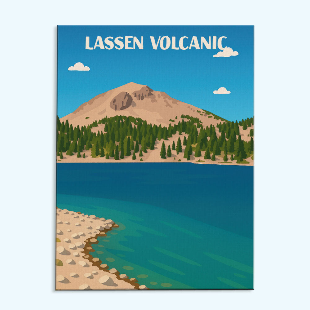 Lassen Volcanic National Park Beginner | Paint by Numbers Kit – Wander ...