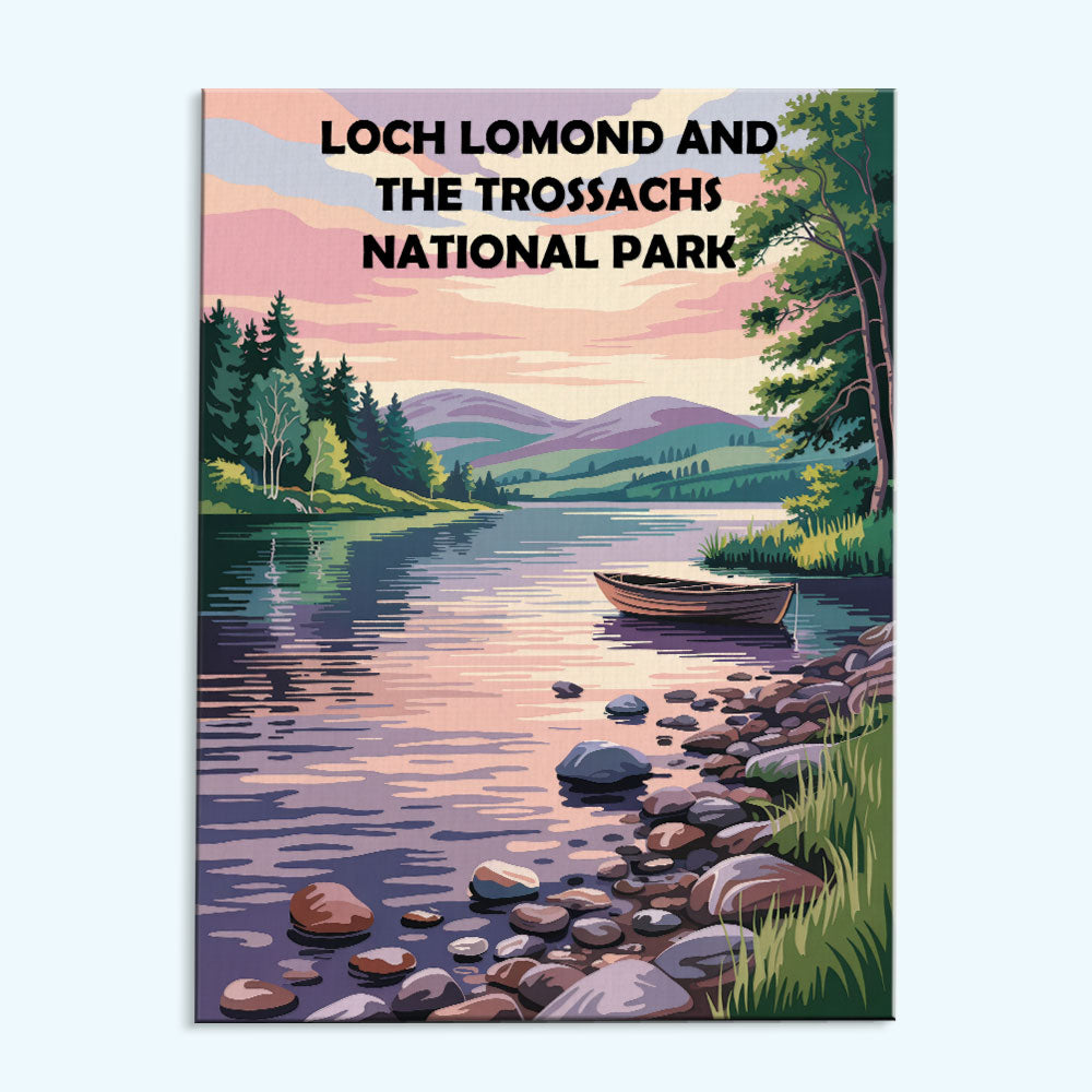 Loch Lomond and The Trossachs UK National Park | Paint by Numbers Kit ...