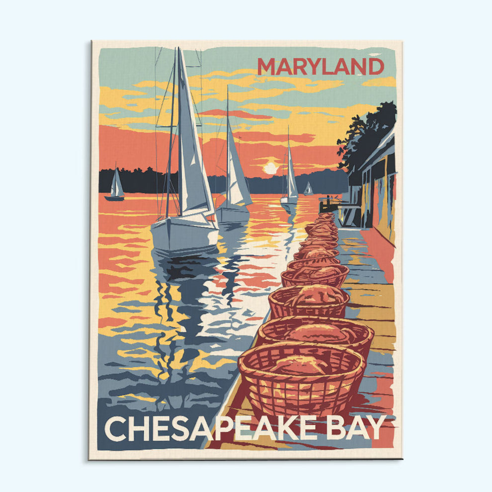 Maryland - Chesapeake Bay | Paint by Numbers Kit – Wander Painting
