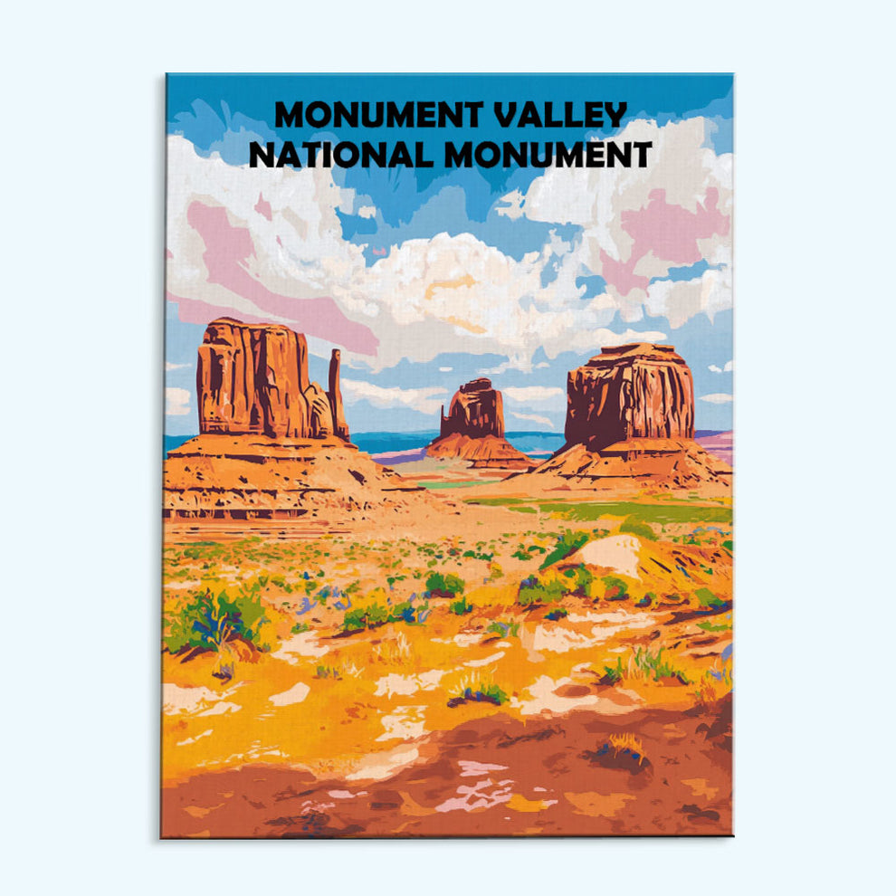 Monument Valley National Monument | Paint by Numbers Kit – Wander Painting