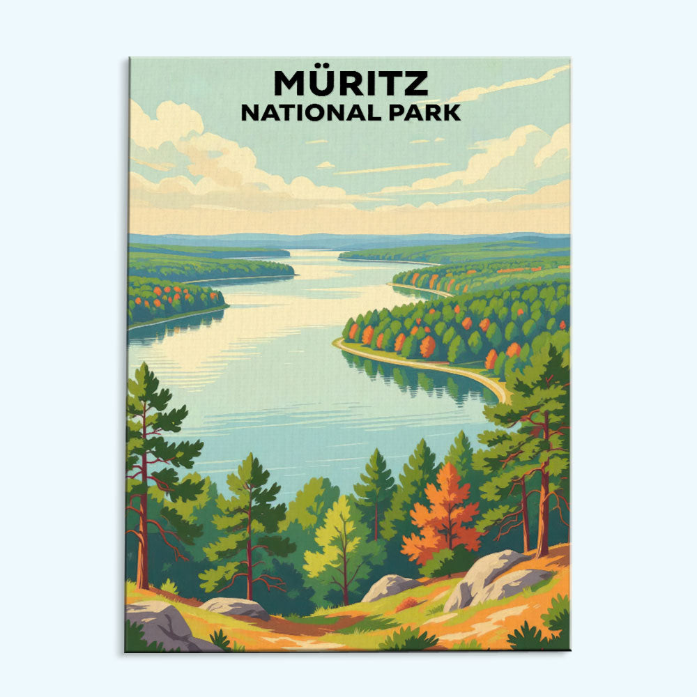 Müritz - German National Park | Paint by Numbers Kit – Wander Painting