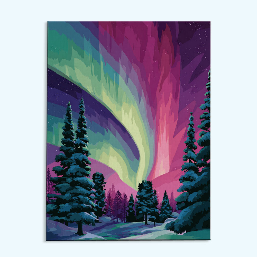 Northern Radiance | Paint by Numbers Kit – Wander Painting