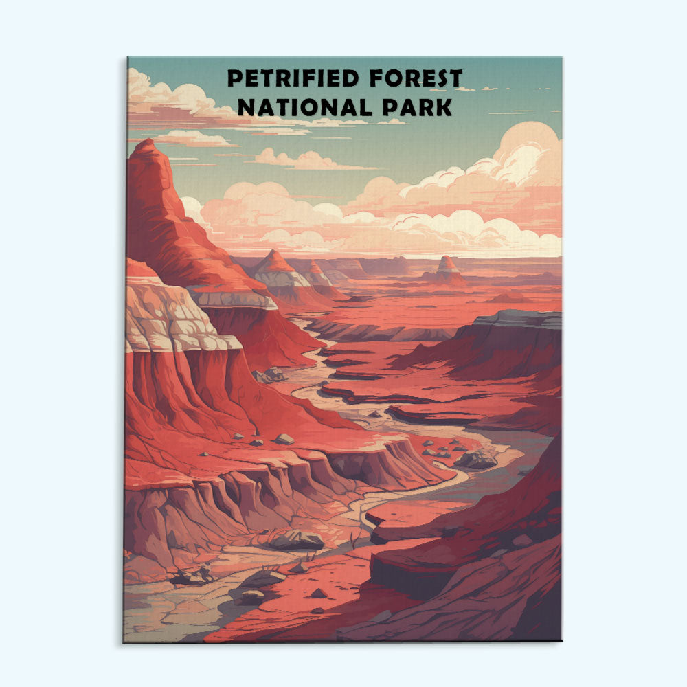 Petrified Forest National Park | Paint by Numbers Kit – Wander Painting