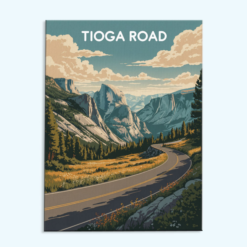 Tioga Road - Yosemite National Park | Paint by Numbers Kit – Wander ...