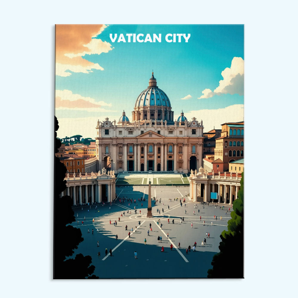 Vatican City - World Heritage | Paint by Numbers Kit – Wander Painting