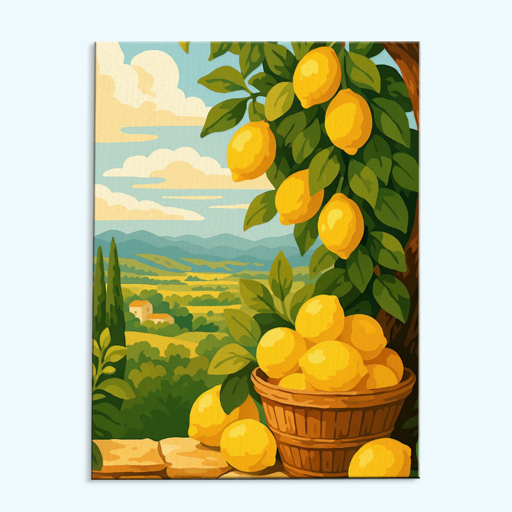 Lemon Harvest | Paint by Numbers Kit – Wander Painting