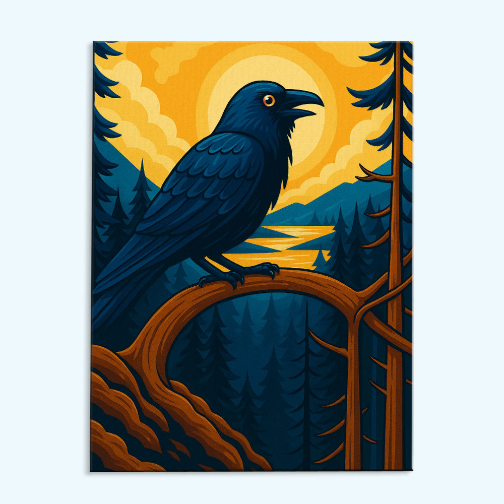 Forest Raven | Paint by Numbers Kit – Wander Painting