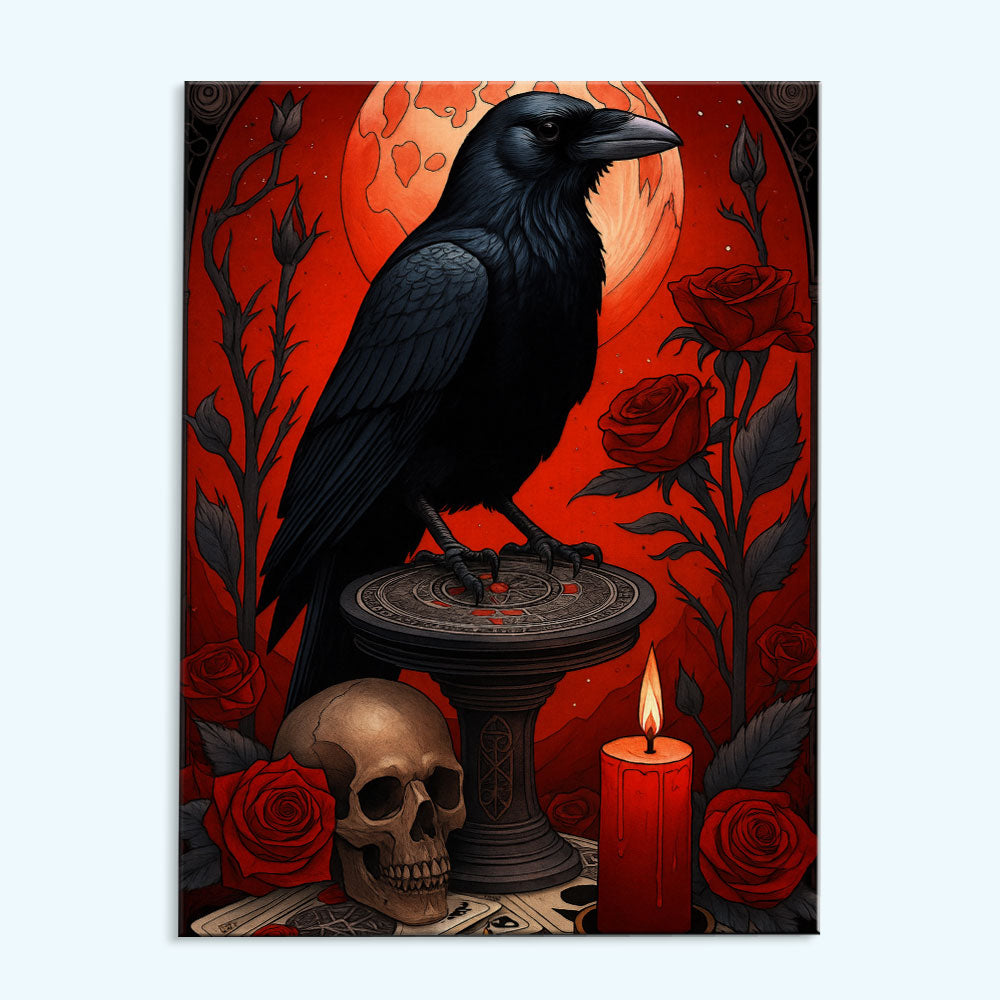 The Candle, the Skull, and the Raven | Paint by Numbers Kit – Wander ...