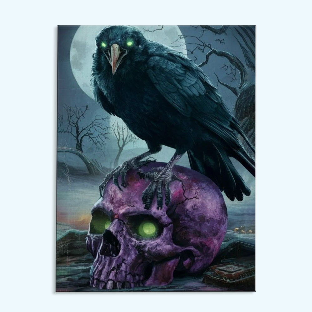 The Raven and the Cursed Relic | Paint by Numbers Kit – Wander Painting