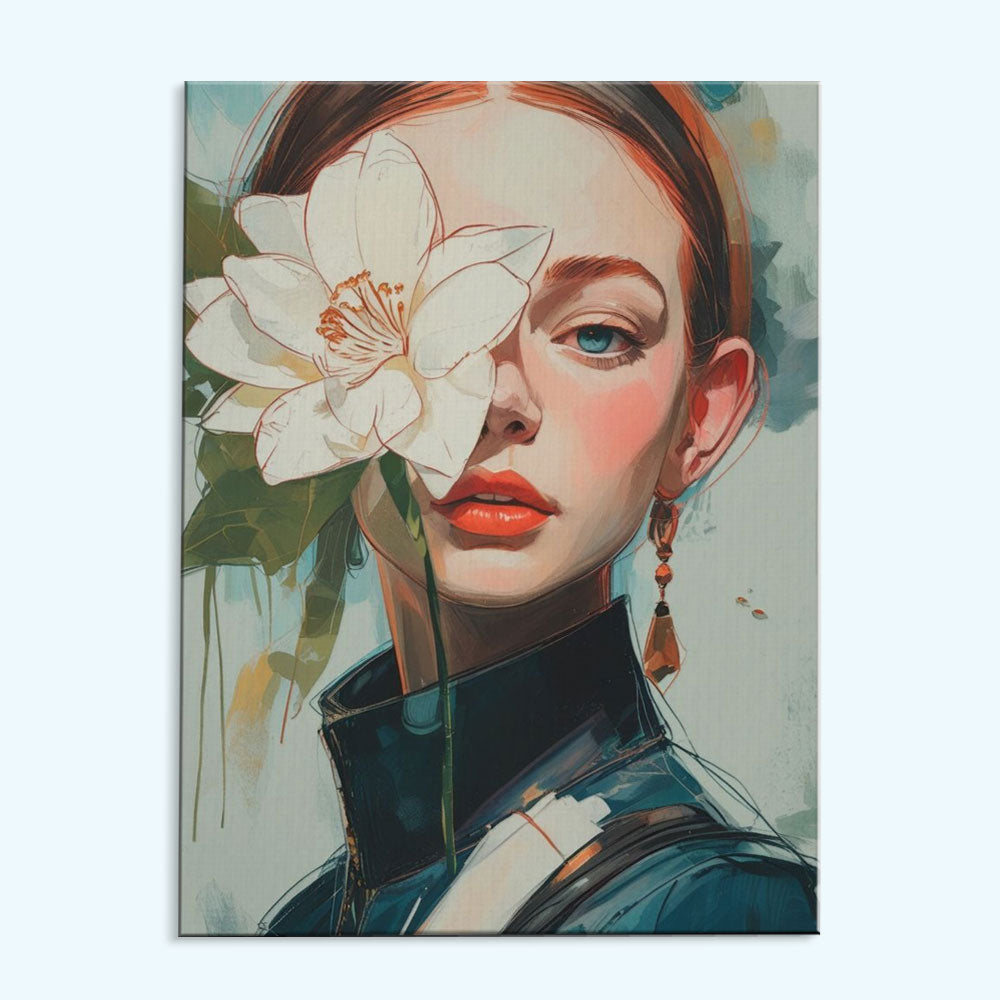 Floral Gaze | Paint by Numbers Kit – Wander Painting