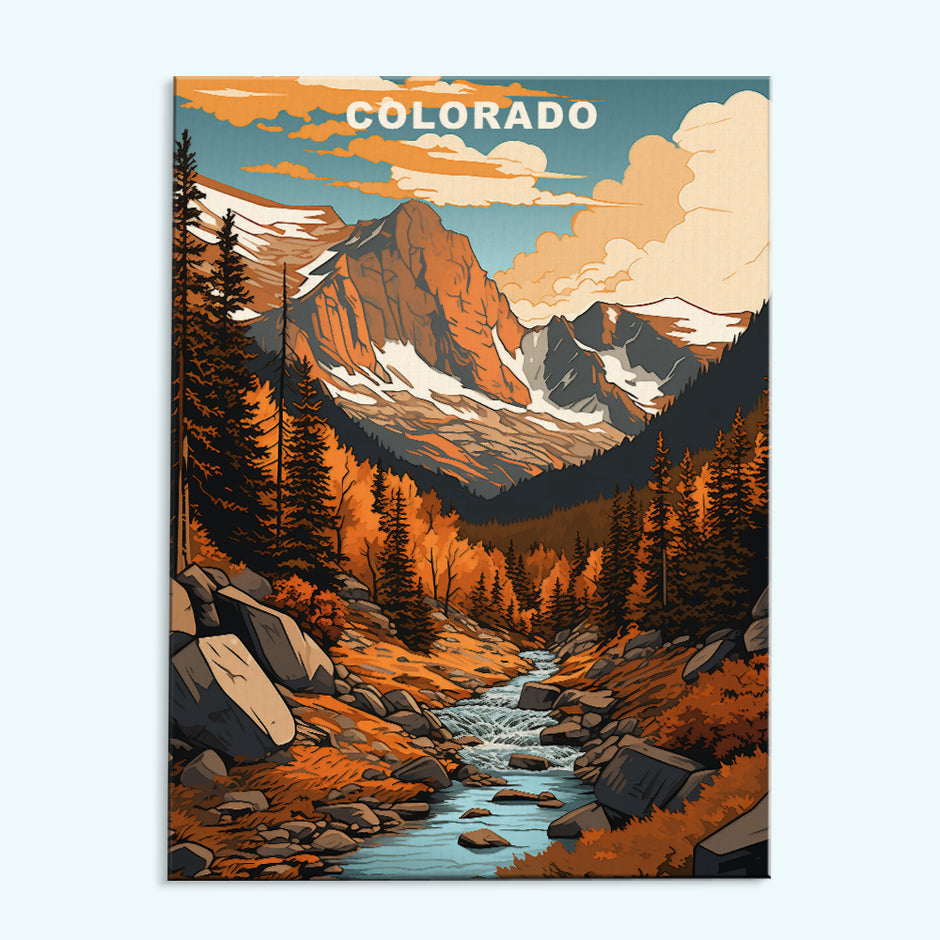 50 U.S. States Paint-by-numbers – Wander Painting