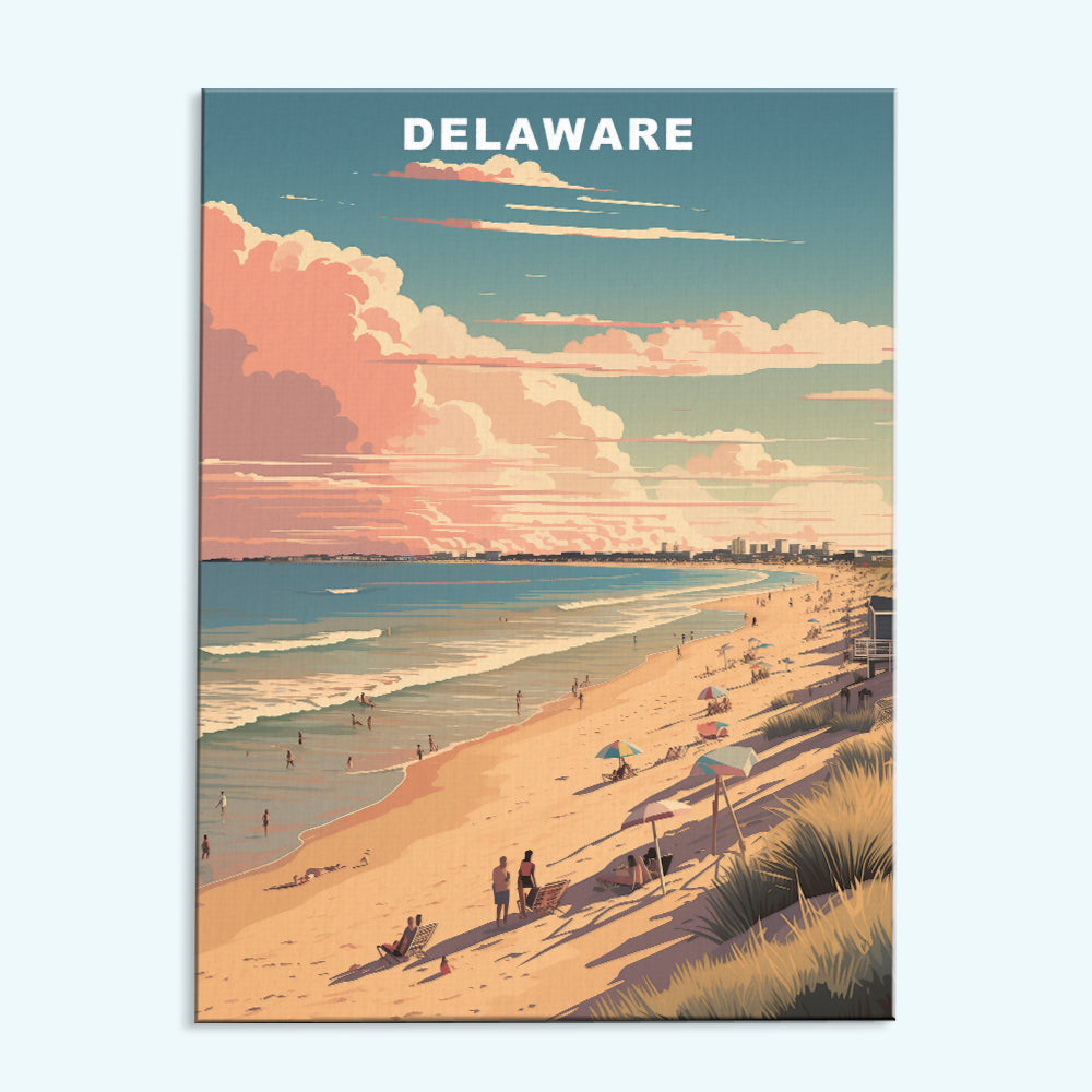 Delaware U.S. State | Paint by Numbers Kit – Wander Painting