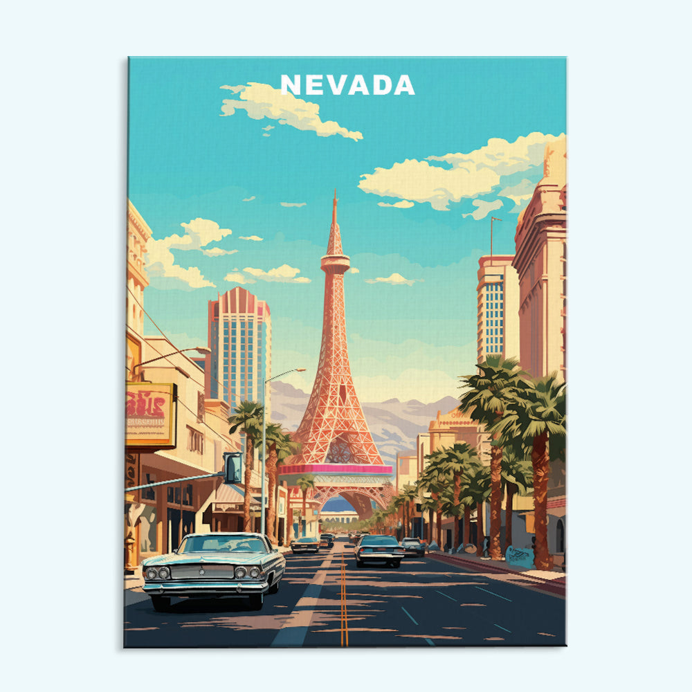 Nevada U.S. State | Paint by Numbers Kit – Wander Painting