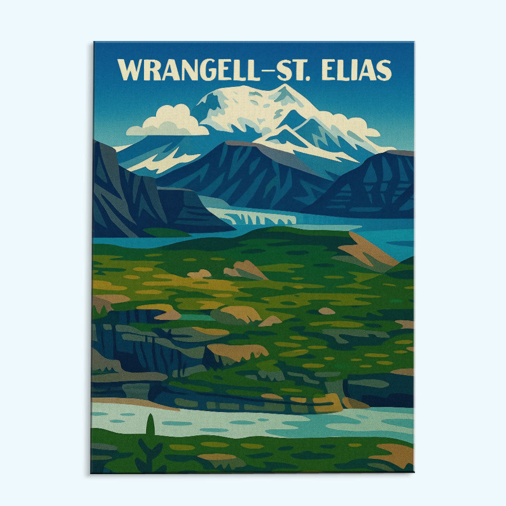 Wrangell–St. Elias National Park Beginner | Paint by Numbers Kit ...