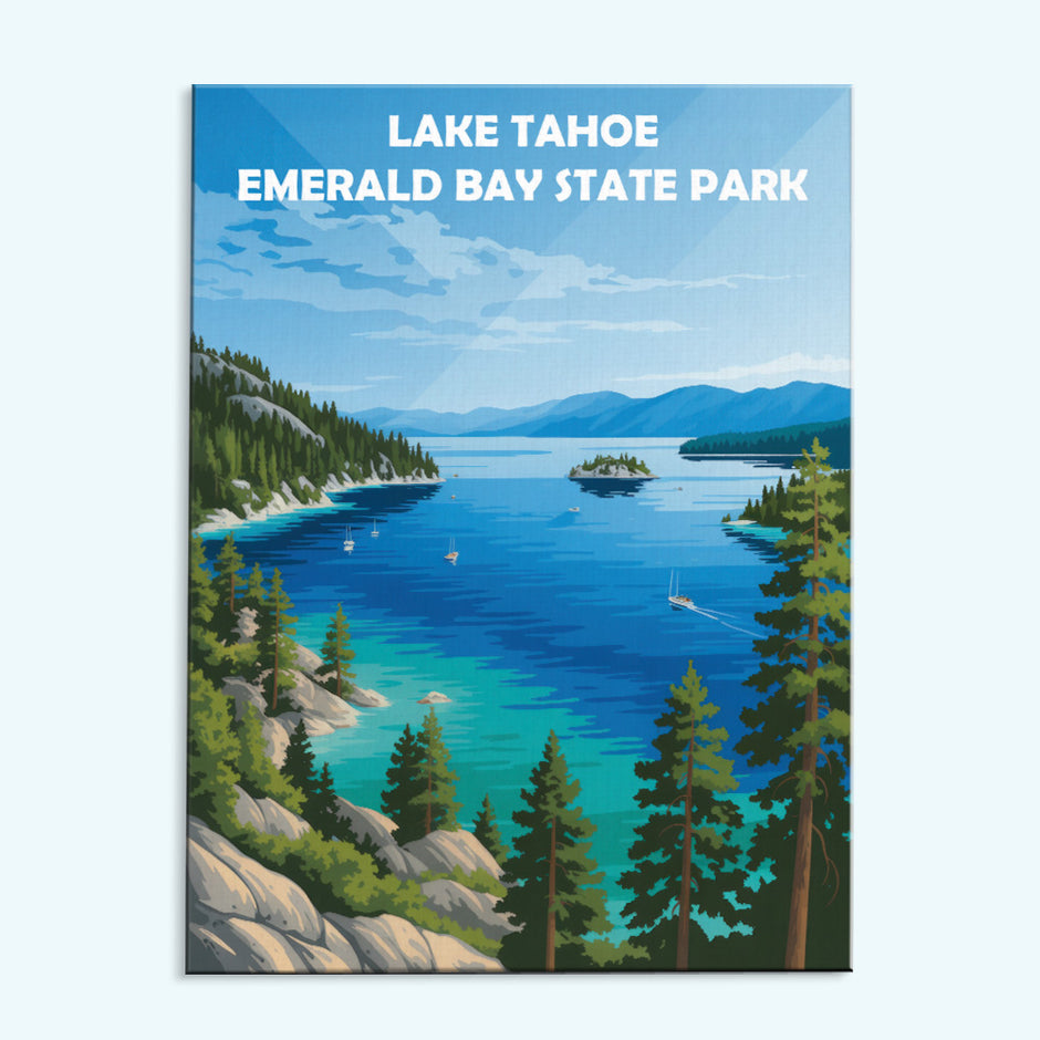 U.S. Lake Paint-by-numbers – Wander Painting