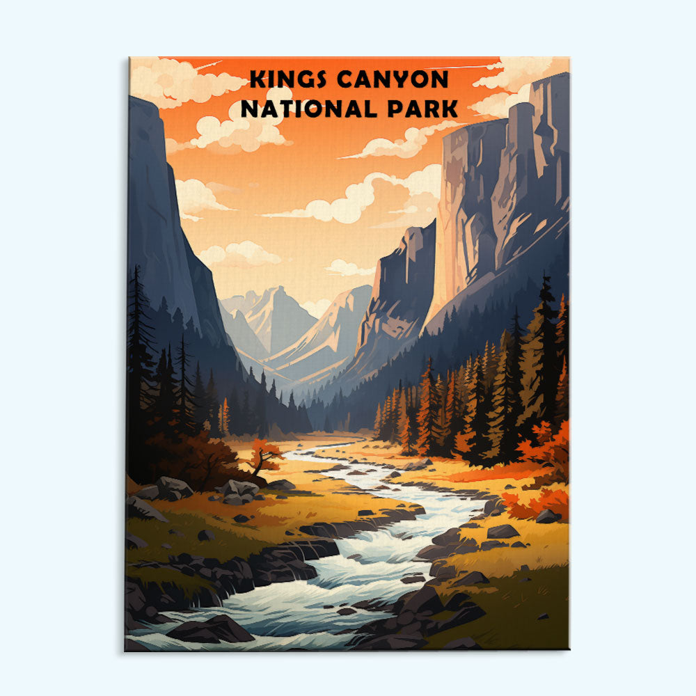 Kings Canyon National Park | Paint by Numbers Kit – Wander Painting