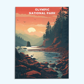 Olympic National Park | Paint by Numbers Kit – Wander Painting