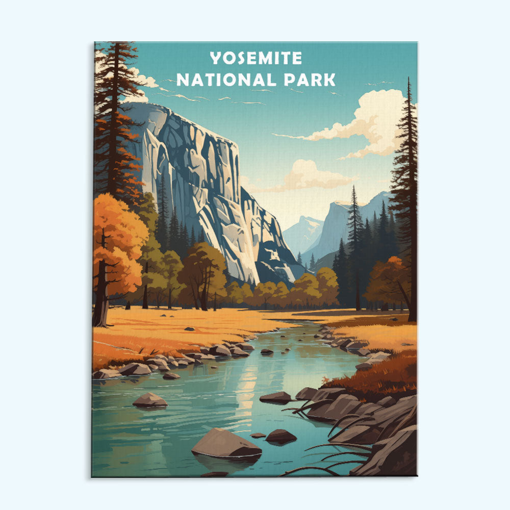 Yosemite National Park | Paint by Numbers Kit – Wander Painting