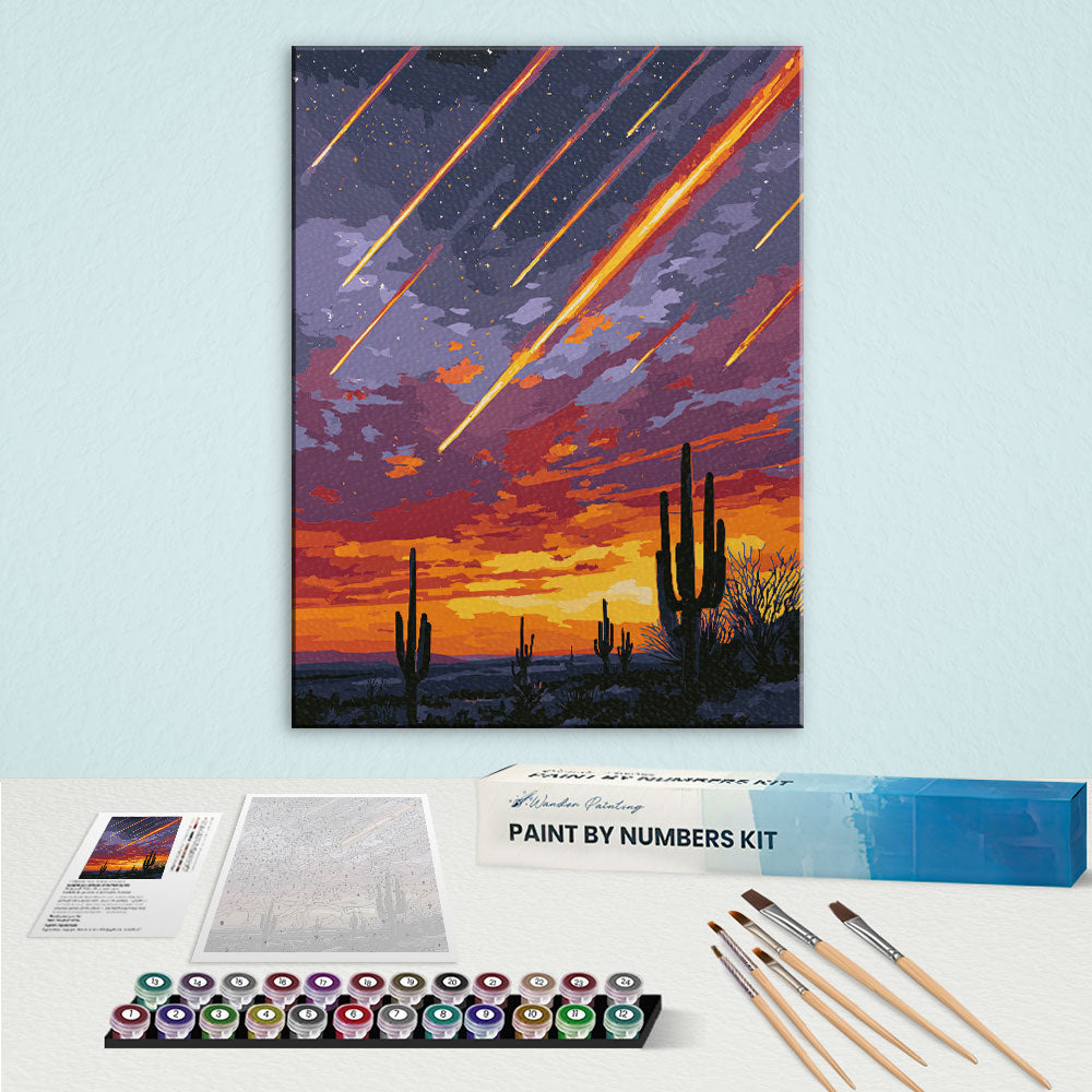 Desert Meteor | Paint by Numbers Kit – Wander Painting