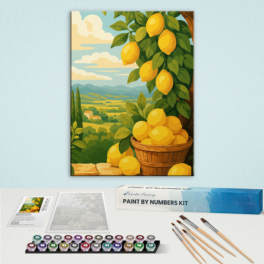 Lemon Harvest | Paint by Numbers Kit – Wander Painting