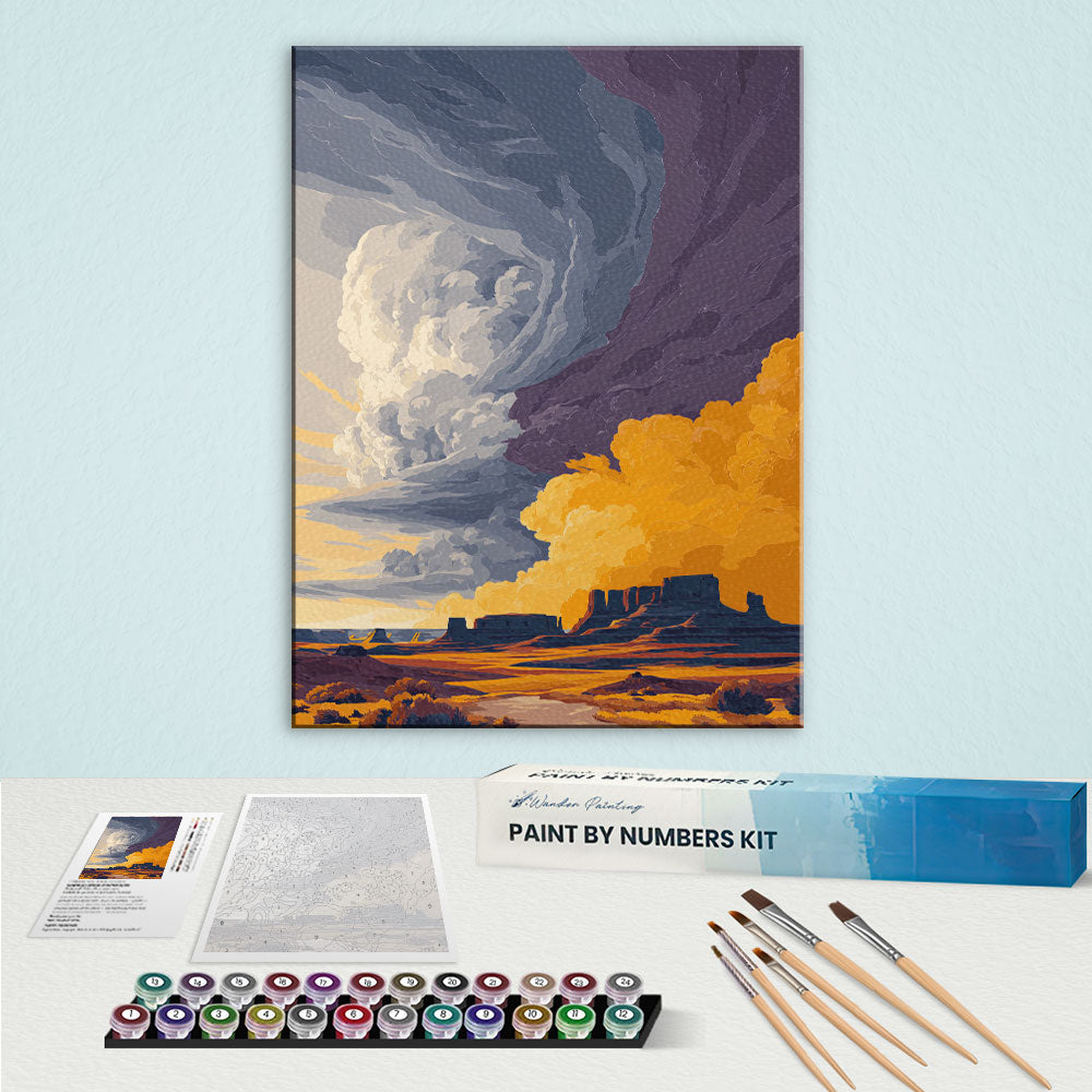Desert Storm | Paint by Numbers Kit – Wander Painting