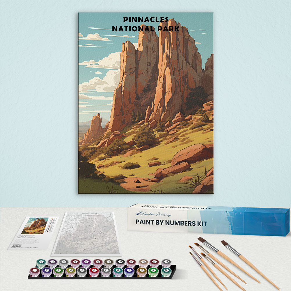 Pinnacles National Park | Paint by Numbers Kit – Wander Painting