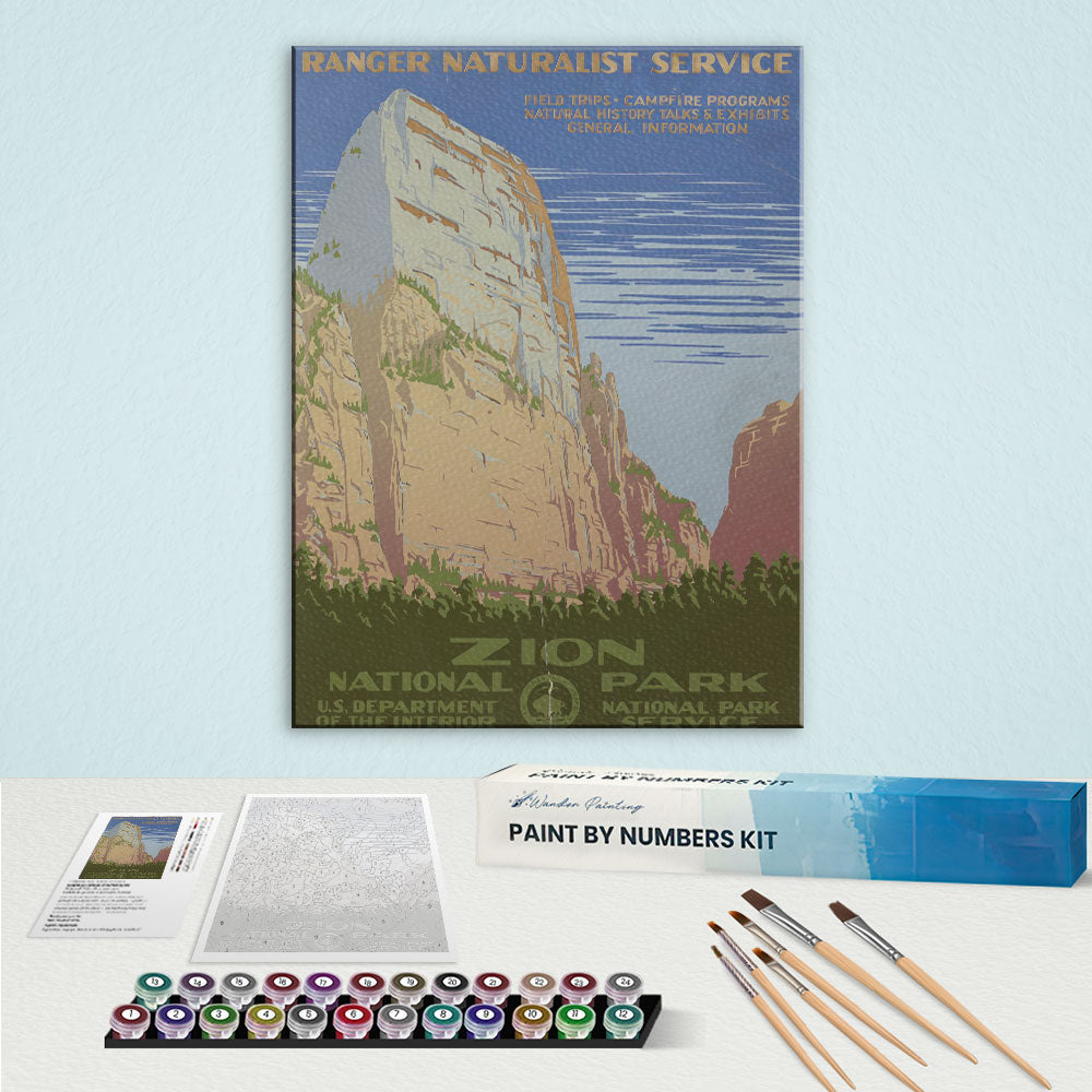 Zion National Park, Ranger Naturalist Service - US Poster – Wander Painting